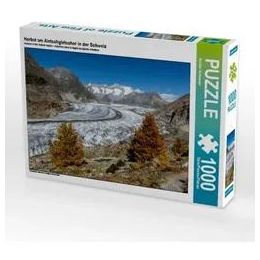Calvendo Herbst am Aletschgletscher in der Schweiz (Puzzle)