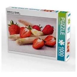 Calvendo Erdbeeren an Spargel (Puzzle)