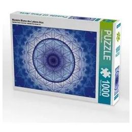 Calvendo Mandala Blume des Lebens blau (Puzzle)