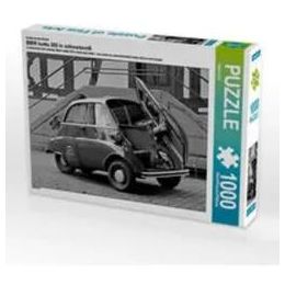 Calvendo Puzzle BMW Isetta 300 in schwarzwei&szlig; 1000 Teile Lege-Gr&ouml;&szlig;e 64 x 48 cm Foto-Puzzle Bild von Ingo Laue
