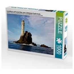 Calvendo Leuchtturm auf Fastnet Rock, dem s&uuml;dlichsten Punkt Irlands (Puzzle)