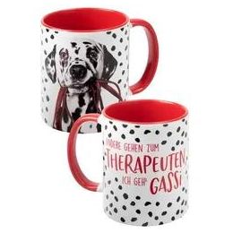United Labels mug - DOG -Gassi - inner red