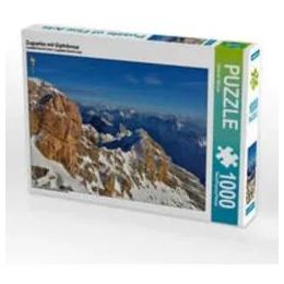 Calvendo Puzzle Zugspitze mit Gipfelkreuz 1000 Teile Lege-Gr&ouml;&szlig;e 64 x 48 cm Foto-Puzzle Bild von Dieter-M. Wilczek