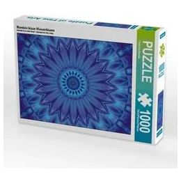 Calvendo Mandala blaue Wasserblume (Puzzle)