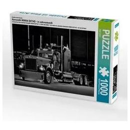 Calvendo Puzzle Kenworth W900A EXTHD - in schwarzwei&szlig; 1000 Teile Lege-Gr&ouml;&szlig;e 64 x 48 cm Foto-Puzzle Bild von Ingo Laue