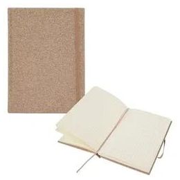 Idena Notizbuch Glitter 100g/m2 kariert champagner 14x20cm