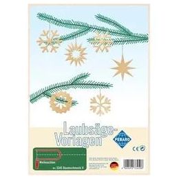 PEBARO 334S - Laubs&auml;gevorlage Baumschmuck II Weihnachten, 1 Platte, Gr&ouml;&szlig;e DIN A4
