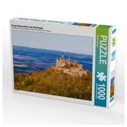 Calvendo Puzzle Burg Hohenzollern bei Hechingen 1000 Teile Lege-Gr&ouml;&szlig;e 64 x 48 cm Foto-Puzzle Bild von Werner Dieterich