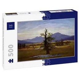 Lais Puzzle Caspar David Friedrich - Einsamer Baum (Dorflandschaft bei Morgenbeleuchtung, Harzlandschaft) 500 Teile