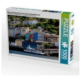 Calvendo Blick auf Dartmouth am Fluss Dart (Grafschaft Devon) (Puzzle)