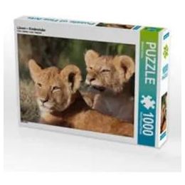 Calvendo Puzzle L&ouml;wen &ndash; Kinderstube 1000 Teile Lege-Gr&ouml;&szlig;e 64 x 48 cm Foto-Puzzle Bild von Michael Herzog