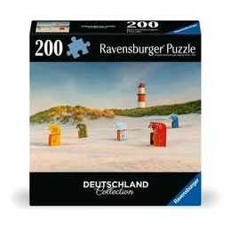 Ravensburger Erwachsenenpuzzle 200 Teile - Leuchtturm hinter der D&uuml;ne auf Borkum