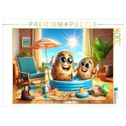 Calvendo Puzzle Sommerspa&szlig; im Wohnzimmer: Kartoffeln im Planschbecken 2000 Teile Lege-Gr&ouml;&szlig;e 90x67cm Foto-Puzzle f&uuml;r gl&uuml;ckliche Stunden