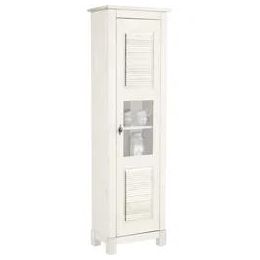 Vitrine OTTO HOME "Rauna Vitrinenschrank, Stauraumchrank", wei&szlig;, B:57,4cm H:180cm T:38cm, Schr&auml;nke, Vitrine, H&ouml;he 180 cm, aus massiver Kiefer, FSC-zertifiziert