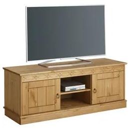 TV-Board OTTO HOME "Indra", beige (natur), B:120cm H:45cm T:40cm, Massivholz, Sideboards, TV-Board, wahlweise in 2 Breiten, Fernsehtisch