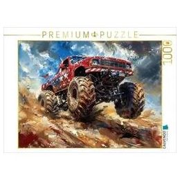 Calvendo Puzzle Imposante Monstermaschinen - Monstertruck 1000 Teile Lege-Gr&ouml;&szlig;e 64x48cm Foto-Puzzle f&uuml;r gl&uuml;ckliche Stunden