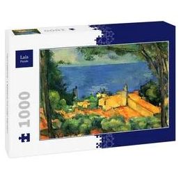 Lais Puzzle Paul C&eacute;zanne - L'Estaque mit roten D&auml;chern 1000 Teile