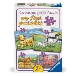 Ravensburger Kinderpuzzle 2, 4, 6, 8 Teile - Kleine Bauernhoftiere
