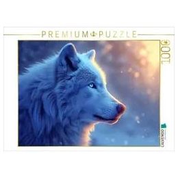 Calvendo Puzzle Frostglanz: Das klare Blau im wei&szlig;en Wolfslicht 1000 Teile Lege-Gr&ouml;&szlig;e 64x48cm Foto-Puzzle f&uuml;r gl&uuml;ckliche Stunden