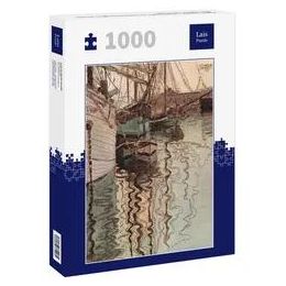 Lais Puzzle Egon Schiele - Segelschiffe im wellenbewegtem Wasser (Der Hafen von Triest) 1000 Teile