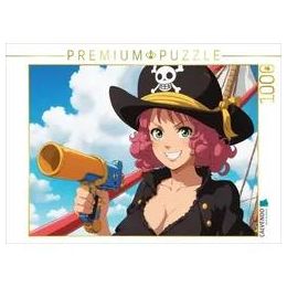 Calvendo Puzzle Anime Girl Piratin 1000 Teile Lege-Gr&ouml;&szlig;e 64x48cm Foto-Puzzle f&uuml;r gl&uuml;ckliche Stunden