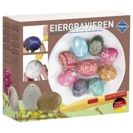 PEBARO 0354 - Eiergravieren, Ostereier-Malset mit Gravierstift und Zubeh&ouml;r, Bastelset