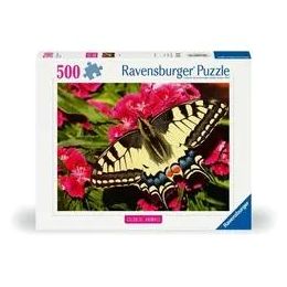 Ravensburger Erwachsenenpuzzle "Colorful Animals" 500 Teile - Schmetterling