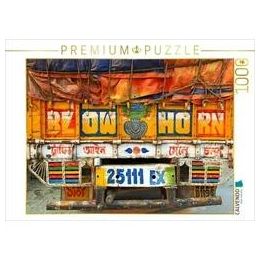 Calvendo Puzzle Ein Motiv aus dem Kalender Indien Farbenfrohe LKW 1000 Teile Lege-Gr&ouml;&szlig;e 64x48cm Foto-Puzzle f&uuml;r gl&uuml;ckliche Stunden