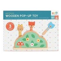 Petit Collage Petit Friends Wooden Pop-Up Toy
