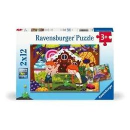 Ravensburger Kinderpuzzle 2x12 Teile - M&auml;rchenhafte Geschichten