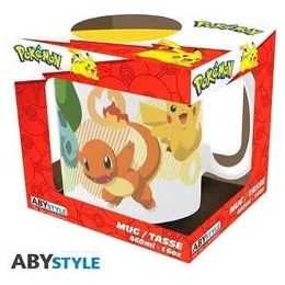ABYSTYLE POKEMON- Mug - 460 ml - Pikachu and starters - subli - box