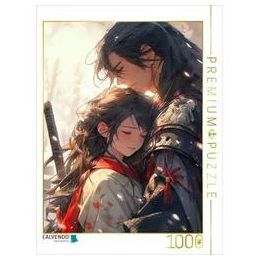 Calvendo Puzzle Bis wir uns wiedersehen - Samurai Liebesp&auml;rchen im Manga Stil 1000 Teile Lege-Gr&ouml;&szlig;e 64x48cm Foto-Puzzle f&uuml;r gl&uuml;ckliche Stunden