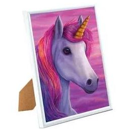 Crystal Art Gerahmtes Bild Einhorn 21x25 cm