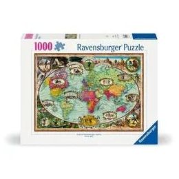 Ravensburger Erwachsenenpuzzle 1000 Teile - Mit Fahrrad um die Welt