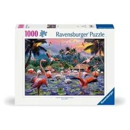Ravensburger Erwachsenenpuzzle 1000 Teile - Pinke Flamingos