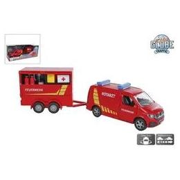 KIDS GLOBE Volkswagen Feuerwehr mit Anh&auml;nger KidsGlobe