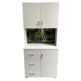 HTI-Living Badschrank Blanca Wellness Motiv Wasserfall