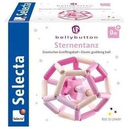 Selecta 64021 - bellybutton, Sternentanz, Greifling-Ball, Holz, rosa, 11,5 cm
