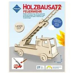 PEBARO 851/2L - Holzbausatz Feuerwehrauto, Laser cut Bastelset