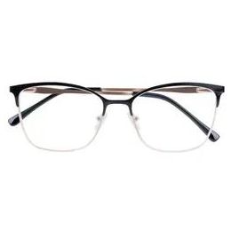 Lesebrille MIA, schwarz-gold, +1.00 dpt mit Etui