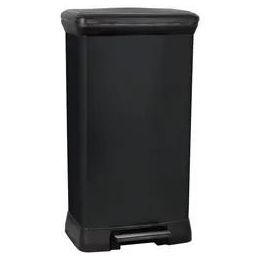 curver Deco bin metalics 246364 M&uuml;lleimer 50 l (B x H x T) 390 x 720 x 290 mm Schwarz 1 St.
