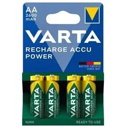 Varta Batterien RECHARGE ACCU Power AA 2600mAh 4 St&uuml;ck