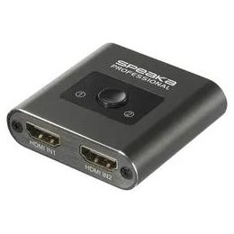 SpeaKa Professional SP-HSW-231 2 Port HDMI-Switch UHD 8K @ 60 Hz, UHD 4K @ 120Hz