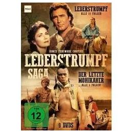 Lederstrumpf-Saga: Lederstrumpf + Der letzte Mohikaner / Zwei Abenteuerserien nach den B&uuml;chern von James Fenimore Cooper [9 DVDs]