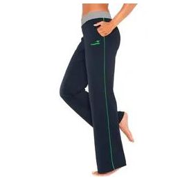 Relaxhose Kangaroos, Damen, Gr. 52/54, N-Gr, bunt (marine, gr&uuml;n, gr&uuml;n), Sweatware, Obermaterial: 60% Baumwolle, 40% Polyester, unifarben, Basic, bequem lang, Hosen Relaxhose, mit breitem Bund, Loungewear, Loungeanzug, Topseller