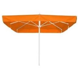 Marktschirm Schneider SCHIRME "Quadro", orange, Obermaterial: 100% Polyester, Standschirme, BxL: 300x300 cm, Aluminium/Polyester