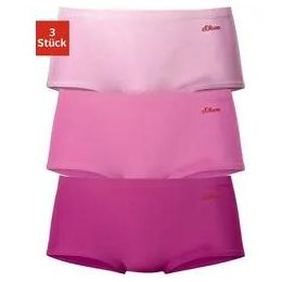 Panty s.Oliver, Damen, Gr. 32/34 (S), rosa (rosa, pink), Jersey, Obermaterial: 90% Baumwolle, 10% Elasthan (LYCRA), unifarben, k&ouml;rpernah, Unterhosen Panty, aus elastischer Baumwoll-Qualit&auml;t