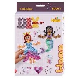Hama B&uuml;gelperlen midi Prinzessin und Meerjungfrau 2000 St&uuml;ck Geschenkpackung klein