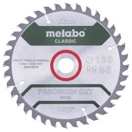 Metabo PRECISION CUT WOOD CLASSIC 628278000 Kreiss&auml;geblatt 160 x 20 x 1.4 mm Z&auml;hneanzahl: 36 1 St.