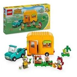Lego Animal Crossing Gerds Wohnwagen & G&auml;rtnerei, Bauset mit Auto 77054